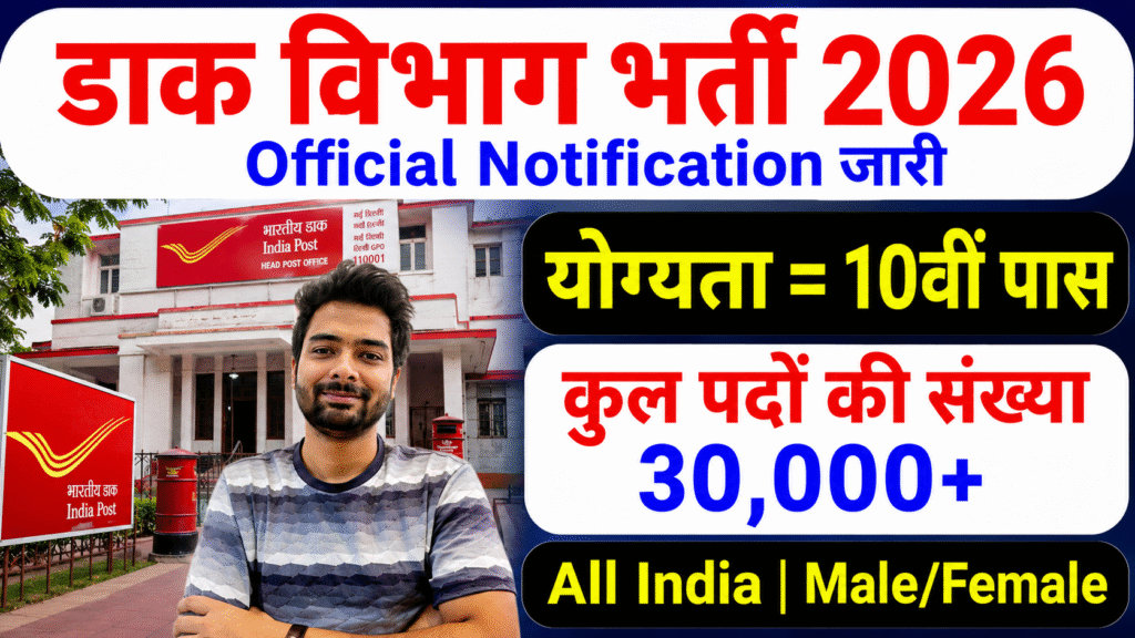 Post Office Recruitment 2026 Notification Expected , Apply Online ...